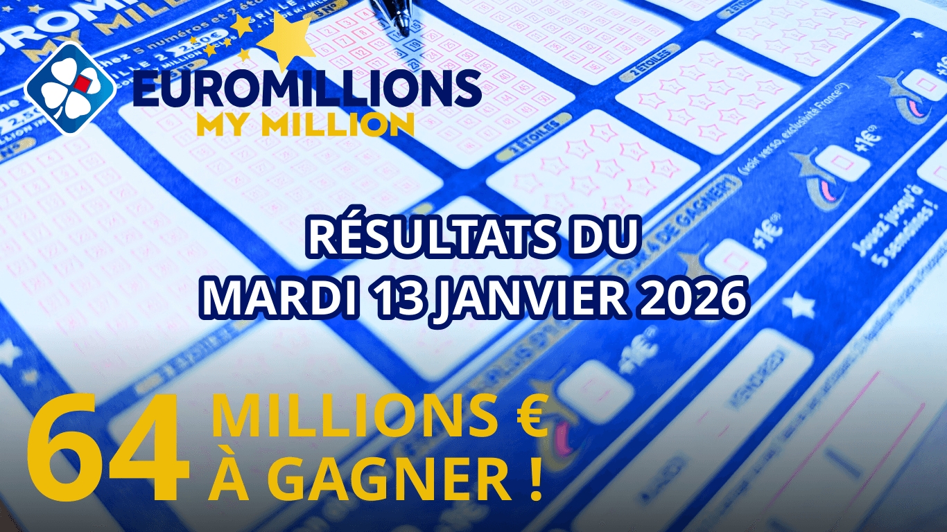 Résultats EuroMillions : Tirage du mardi 13 janvier 2026 | TousLesResultats